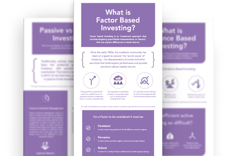 Factor Based Investing - Evidence Based Investing